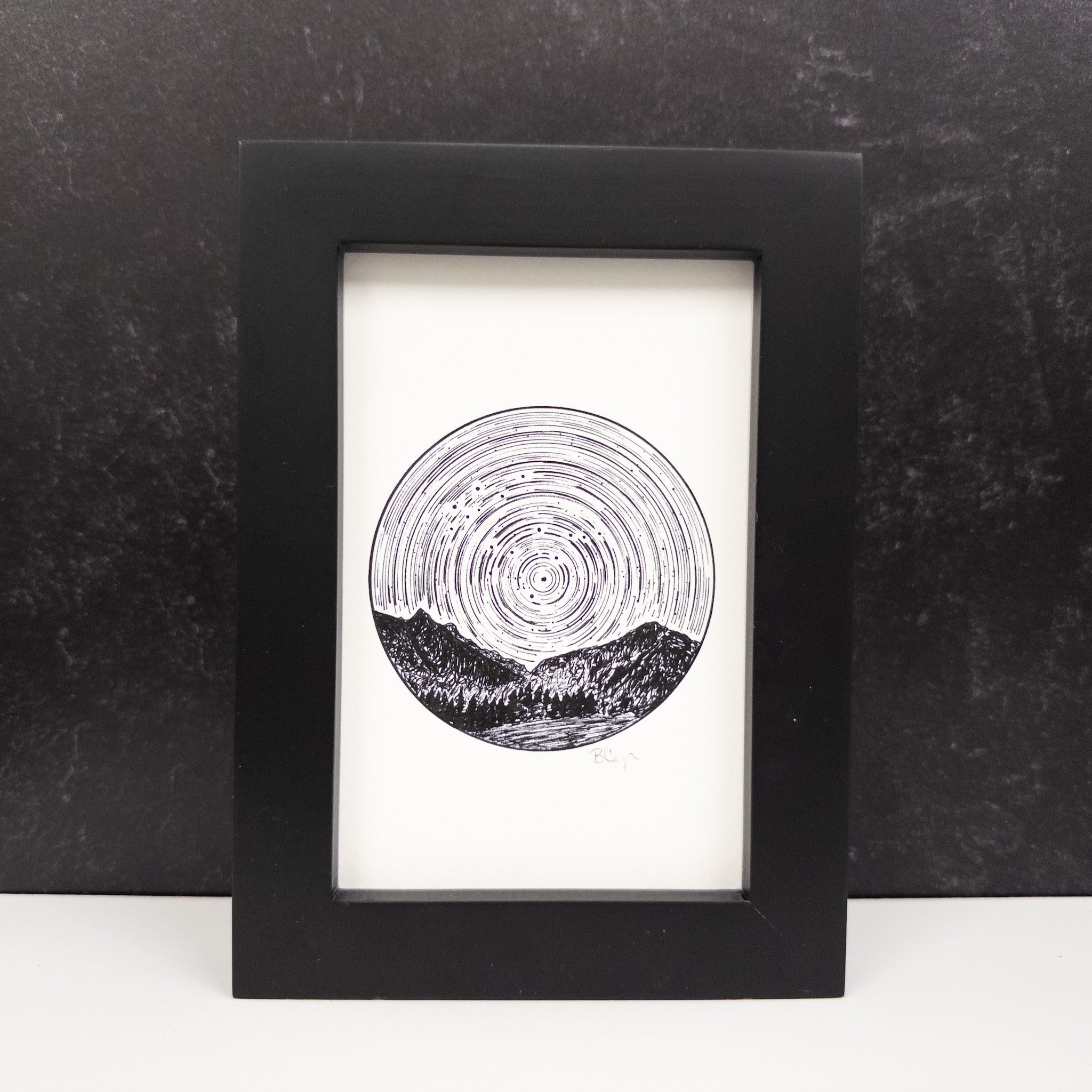 Gemini - Star Trails - Zodiac Constellations - Pen and Ink Drawing Pri ...