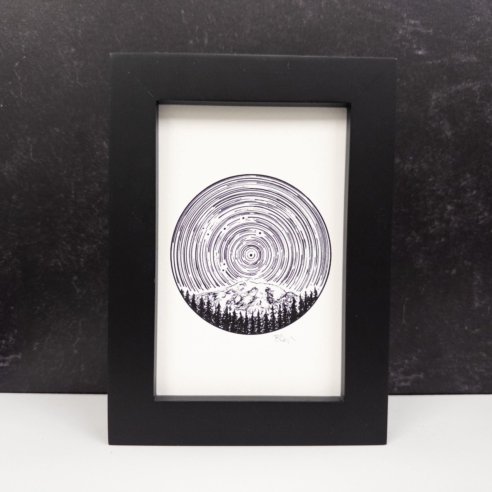 Libra - Star Trails - Zodiac Constellations - Pen and Ink Drawing Prin ...