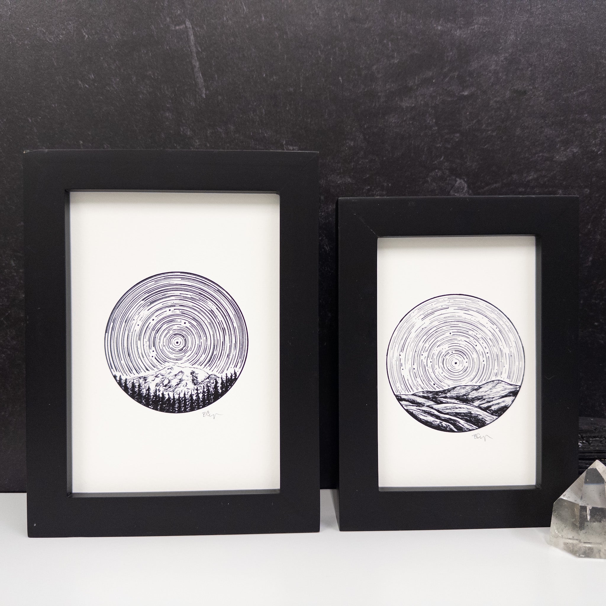 Virgo - Star Trails - Zodiac Constellations - Pen and Ink Drawing Prin ...