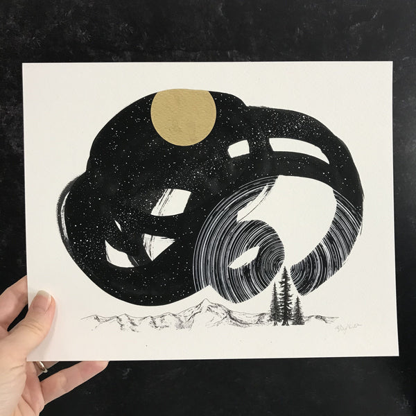 Space and Time Series - Drawing 6 - Hand Embellished Print - Print to ...