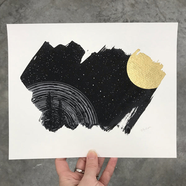 Space and Time Series - Drawing 5 - Hand Embellished Print - Print to ...