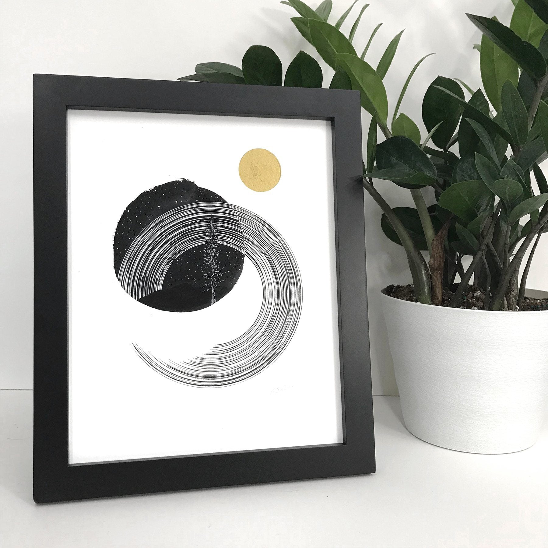 Space and Time Series - Drawing 2 - Hand Embellished Print - Print to ...