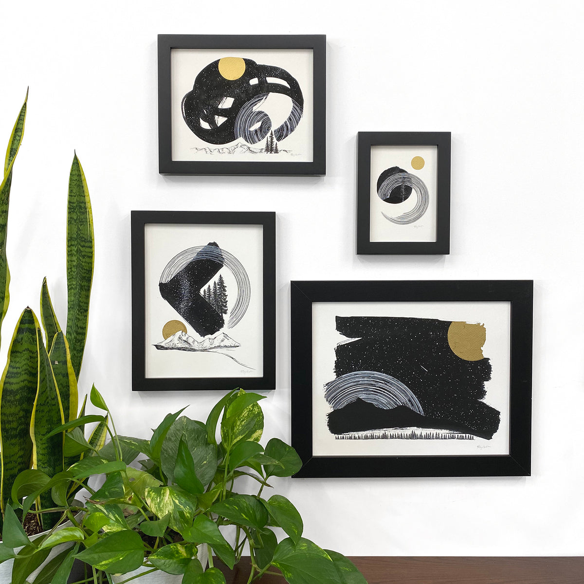 Space and Time Series - Drawing 1 - Hand Embellished Print - Print to ...