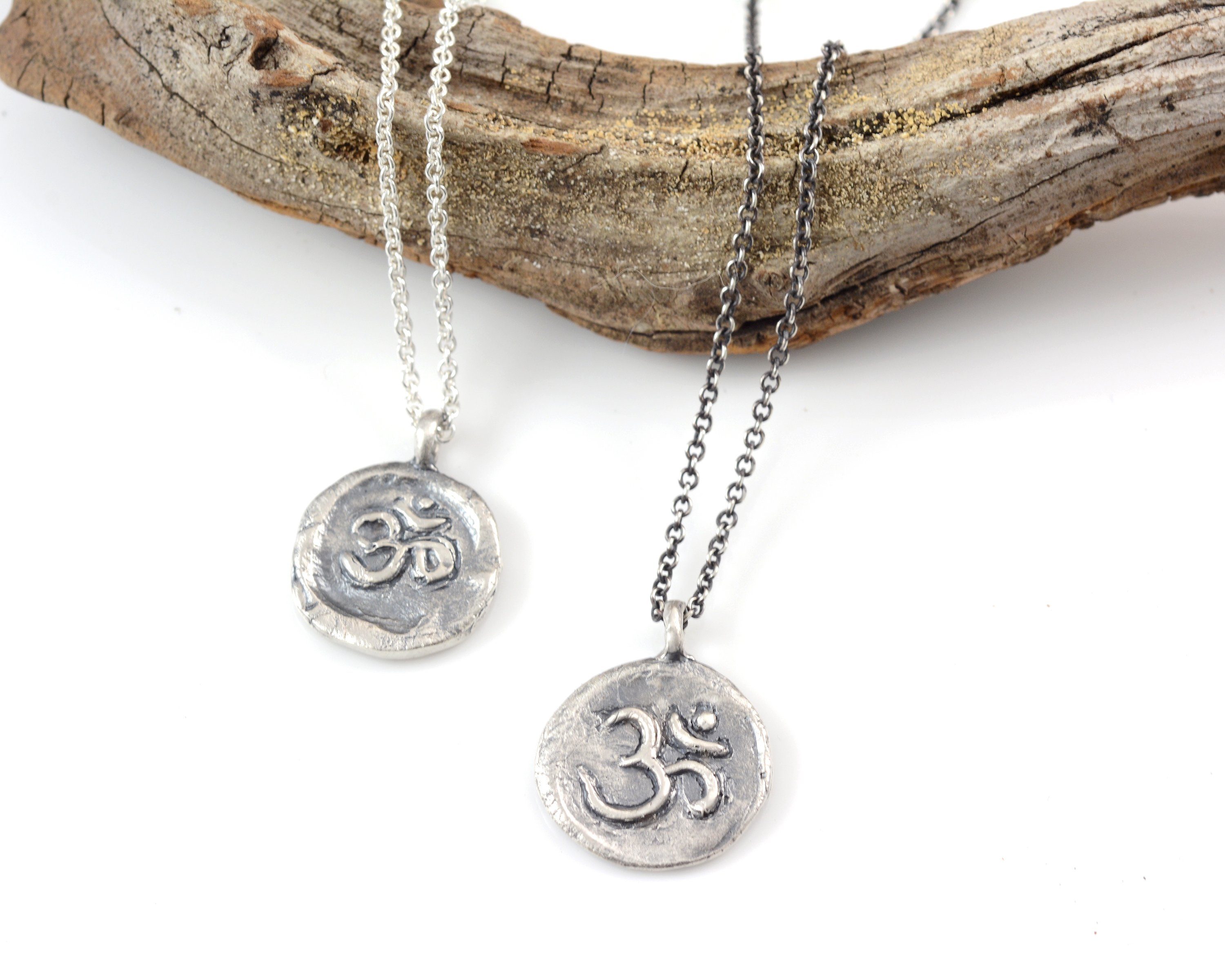 Sterling Silver Om Pendant - (small om design) - Ready to Ship – BethCyr